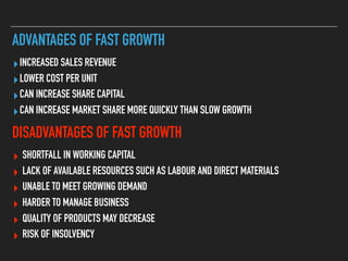 Growing too fast vs too slow | PPT