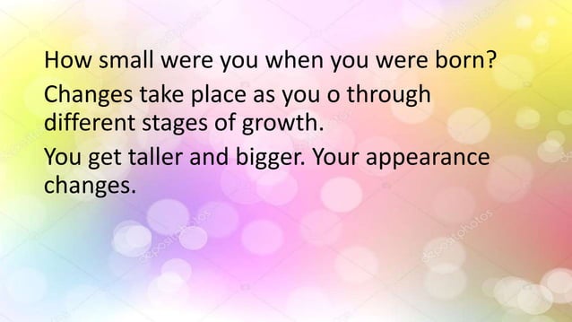 Growing Up | PPTX