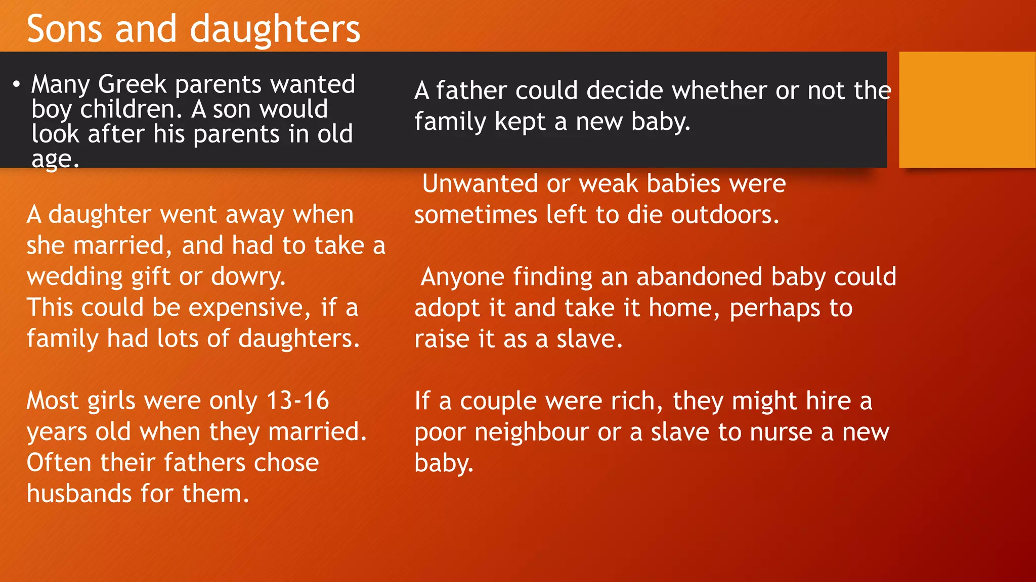 Growing up in ancient greece | PPTX