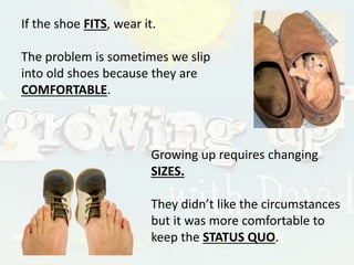 Growing up with David part 3 (If the Shoe Fits...) | PPTX