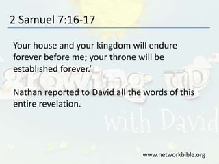 Growing up with David part 7 (When God says, 'No') | PPT