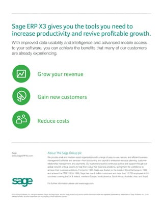Growing with Simpler, more Flexible ERP Solutions from Sage | PDF ...