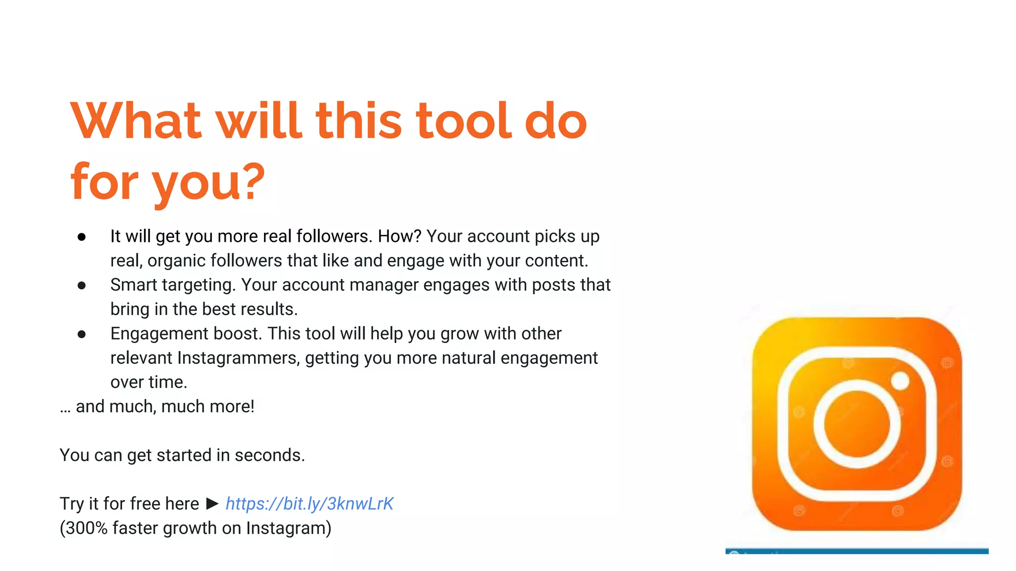 Grow on instagram in 5 steps | PPTX | Social Networking | Internet
