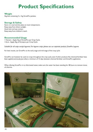 Grow pro product Farmers manual | PDF