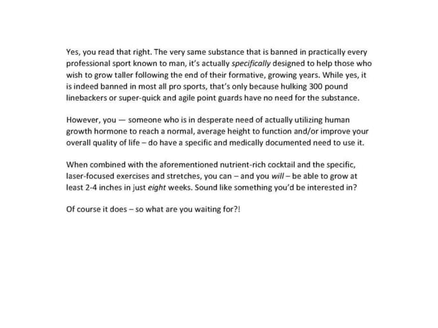 Grow Taller Instantly Pptx