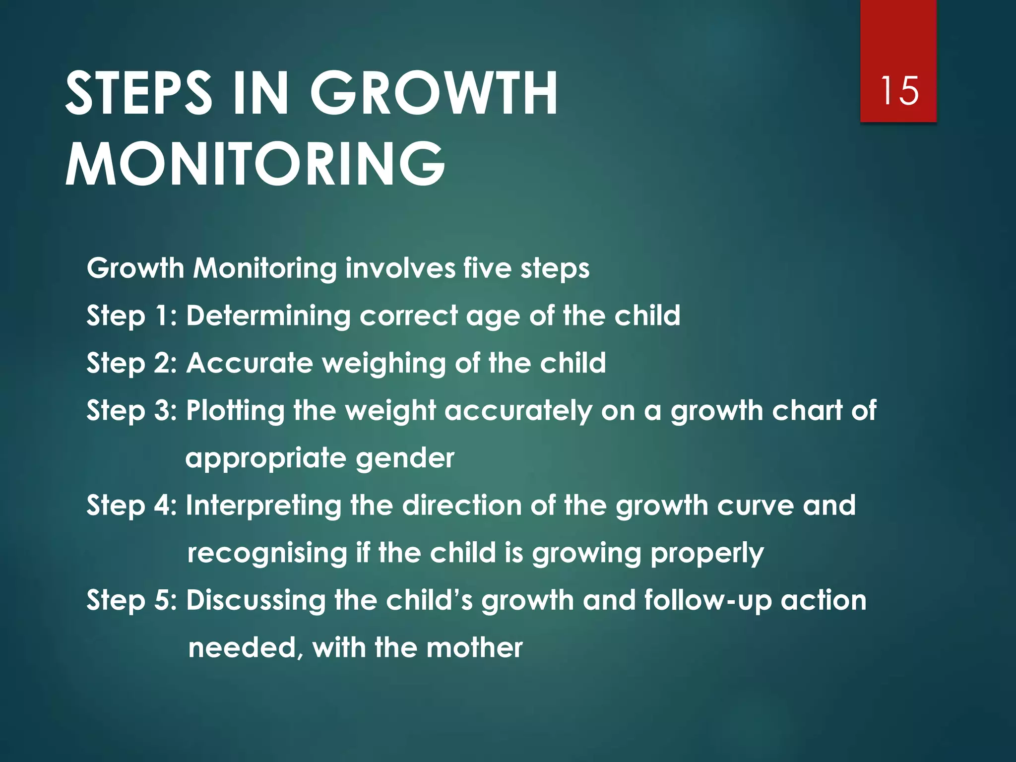 Growth monitoring, screening and survillence | PPTX