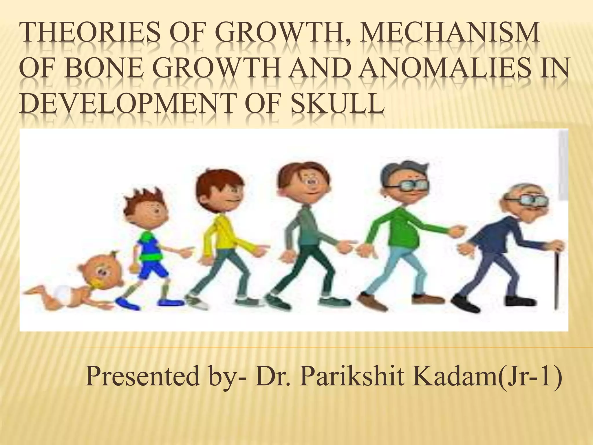 Theories of growth, mechanism of bone growth and developmental ...