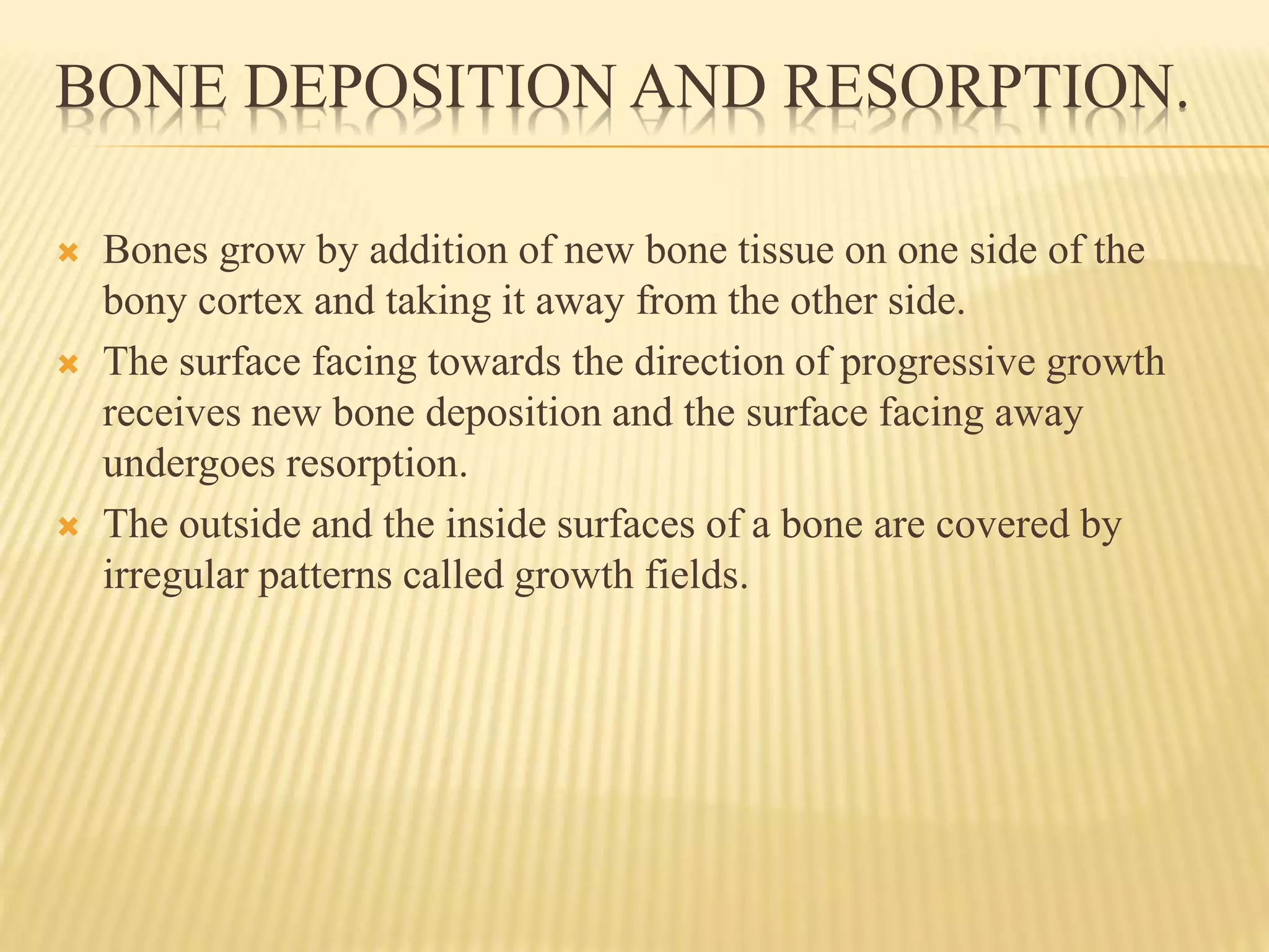 Theories of growth, mechanism of bone growth and developmental ...