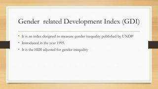 Modern measures of economic development | PPTX