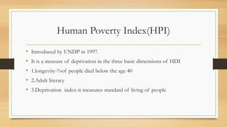 Modern measures of economic development | PPTX