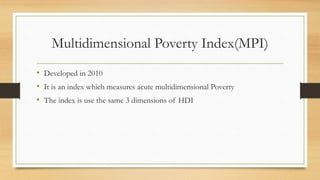 Modern measures of economic development | PPTX