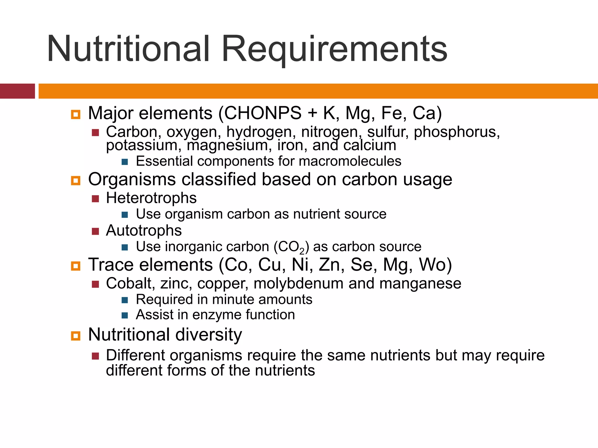 Bacterial Growth and Nutrition | PPT