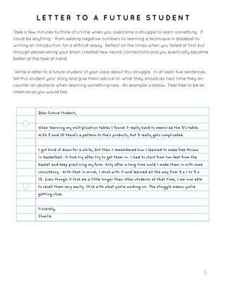 Growth Mindset (via Khan Academy) | PDF