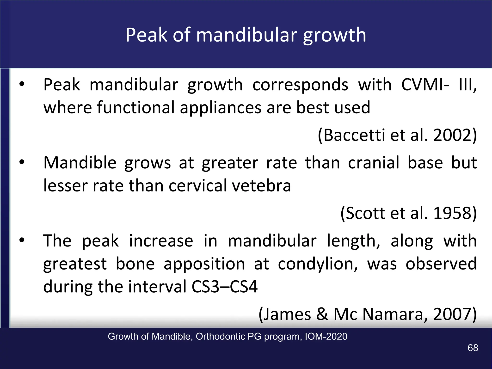 the Growth-of-Mandible in orthodontics ppt | PPT