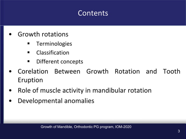 the Growth-of-Mandible in orthodontics ppt | PPT