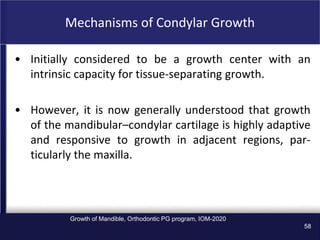 the Growth-of-Mandible in orthodontics ppt | PPT