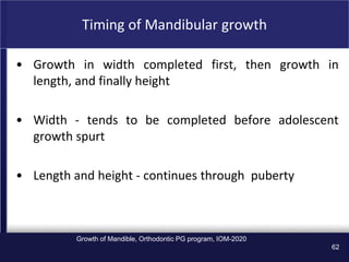 the Growth-of-Mandible in orthodontics ppt | PPT