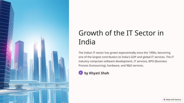 Growth-of-the-IT-Sector-in-India.pptx for | PPTX