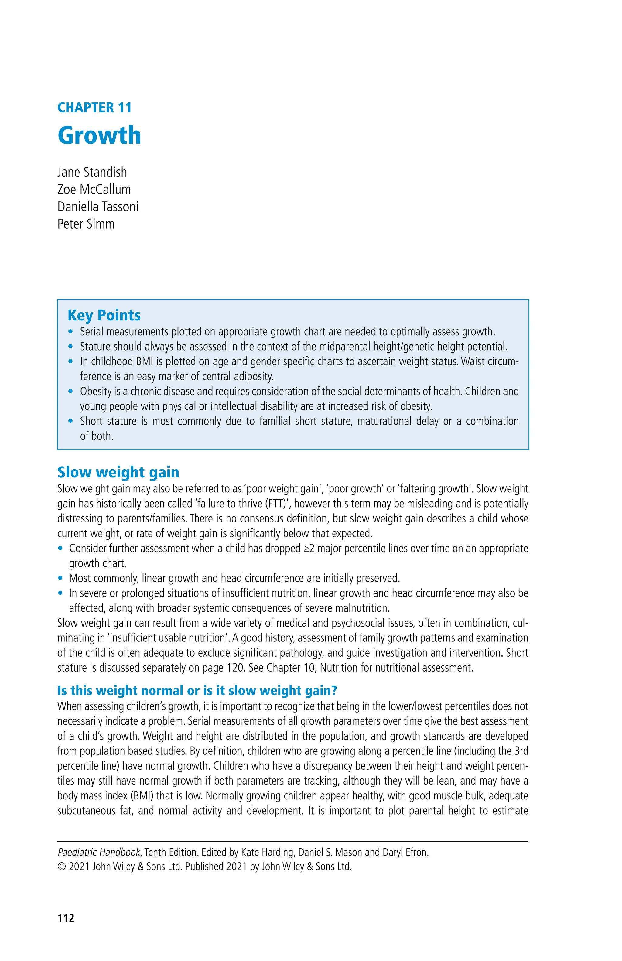 Growth- Paediatric Handbook.p,,,,,,,,,,, | PDF