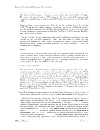 Growth and agriculure in bhutan | PDF