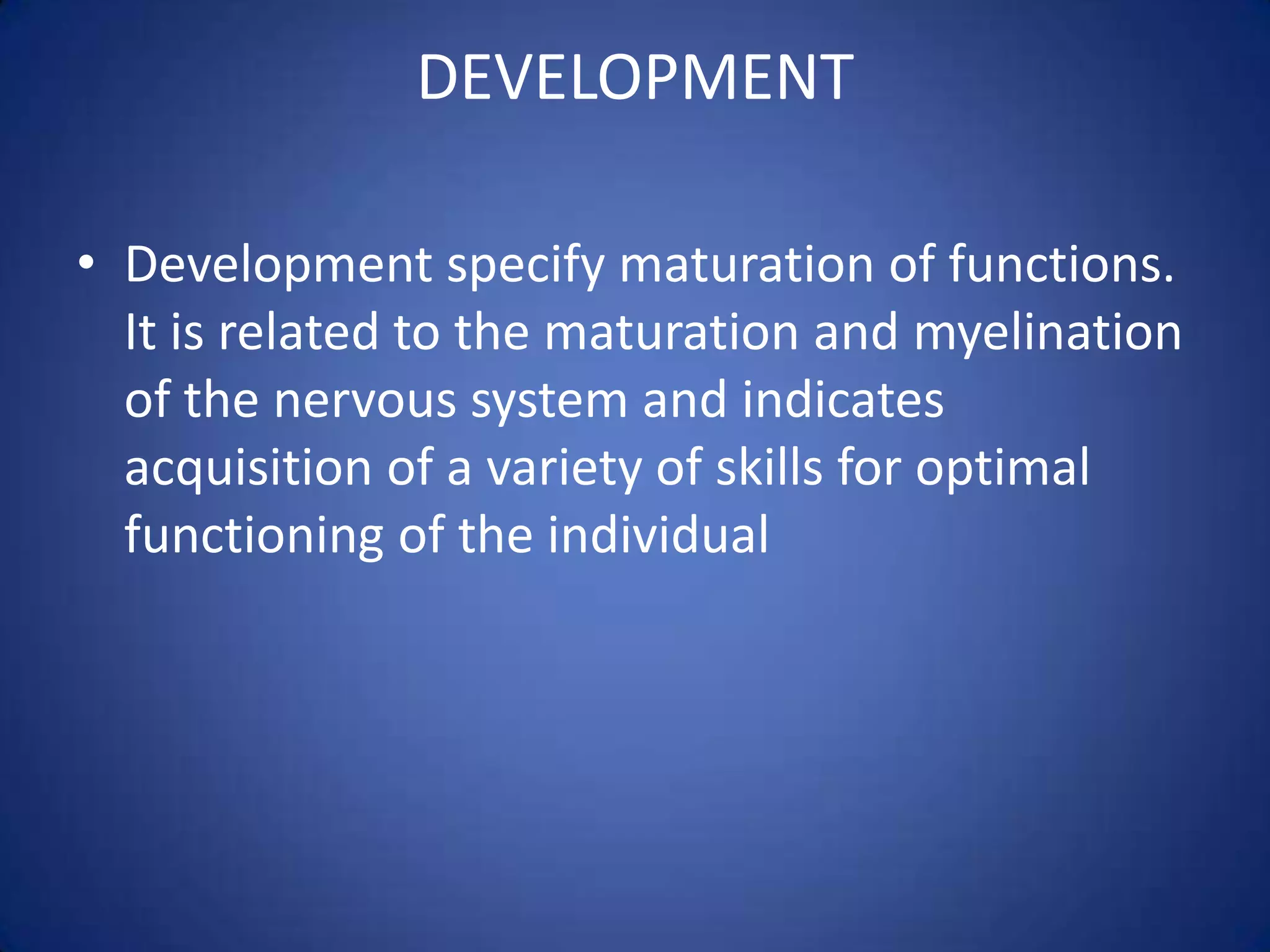 Growth and development | PPTX