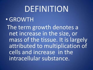 Growth and development | PPTX