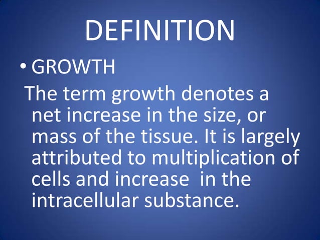 Growth and development | PPTX