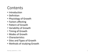 Growth and development | PPT