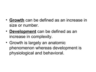 Growth and development | PPT
