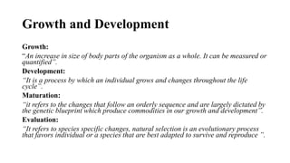 Growth and development | PPT