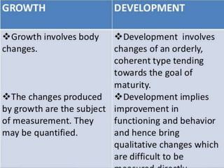 Growth and development | PPTX