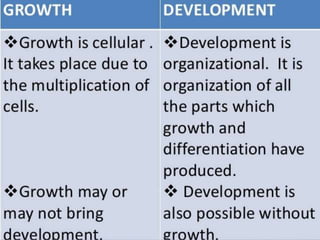 Growth and development | PPT