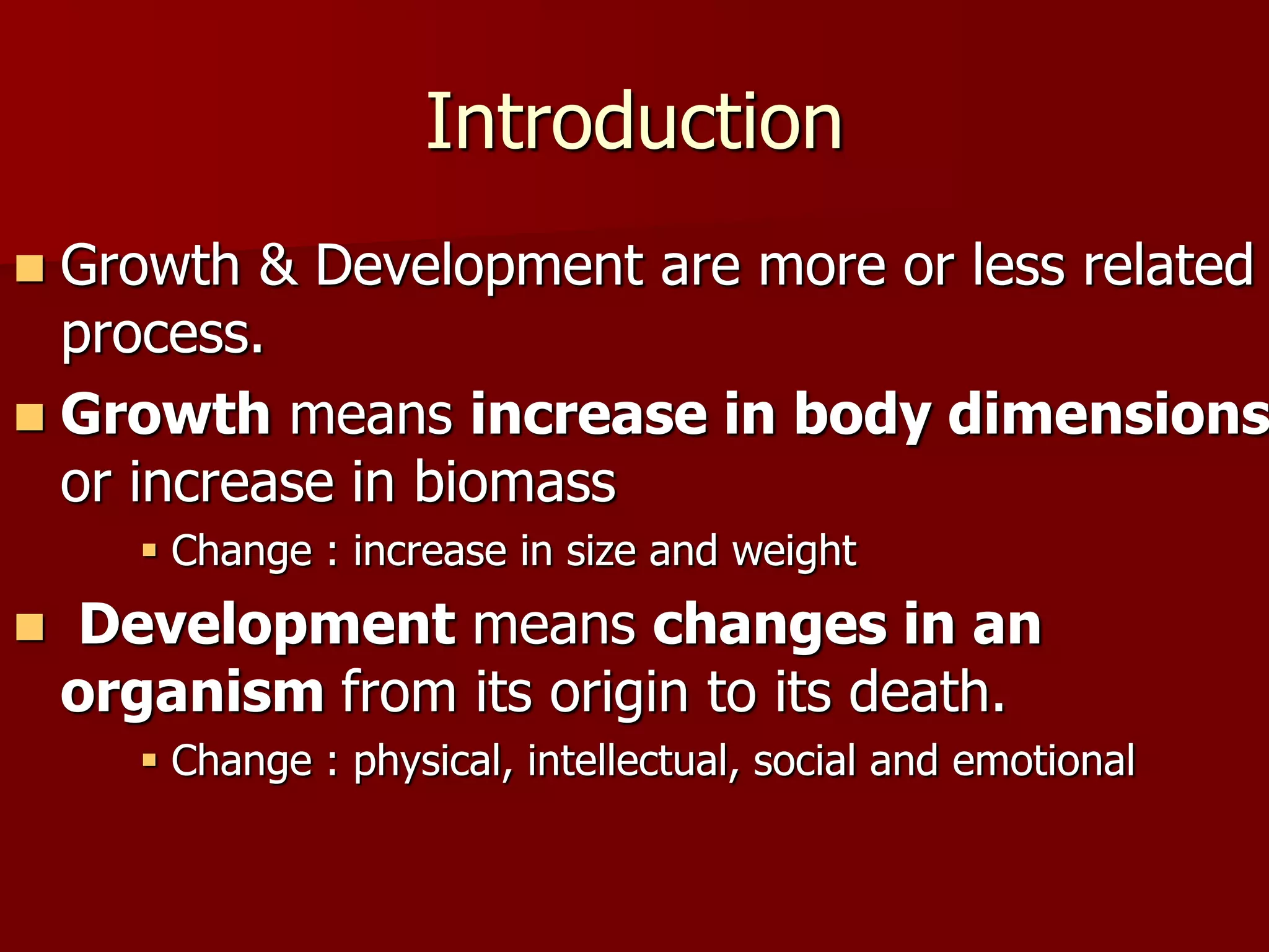 Growth and Development | PPT