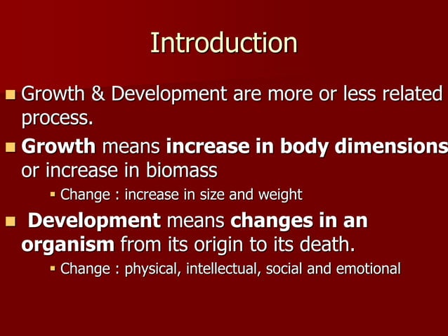 Growth and Development | PPT