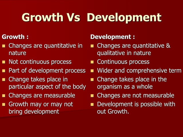 Growth and Development | PPT