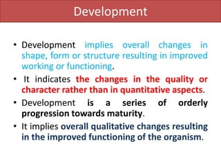 Growth and development | PPT