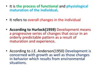 Growth and development | PPT