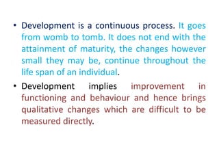 Growth and development | PPTX