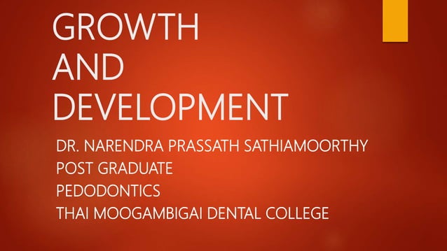 Growth and development | PPT