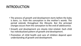 Growth and development.pptx | Pregnancy | Reproductive Health