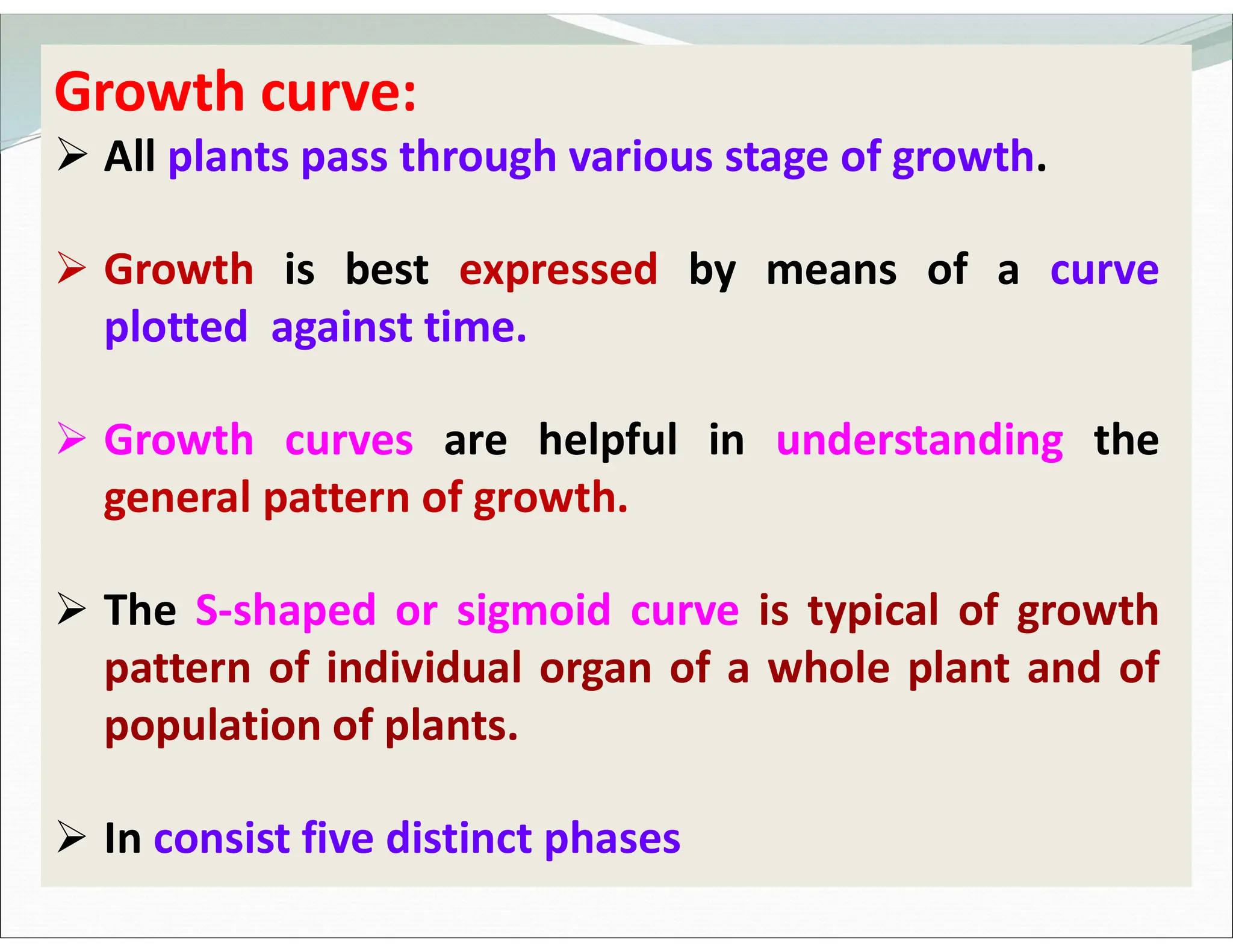 Growth and development its definition, growth curve and factors ...