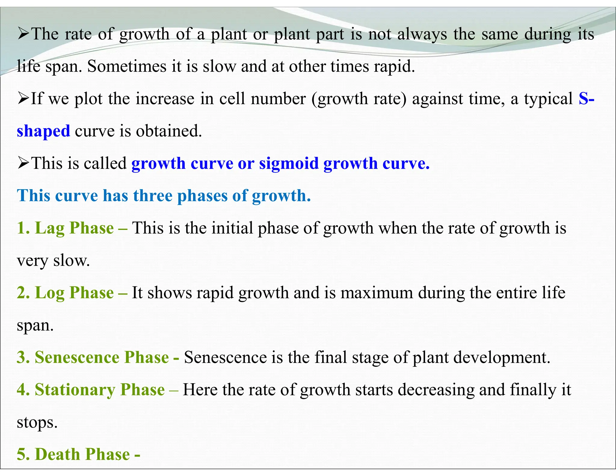 Growth and development its definition, growth curve and factors ...