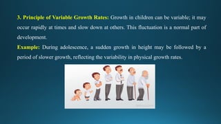 GROWTH AND DEVELOPMENT- INTRODUCTION PRINCIPLES FACTORS AFFECTING ...