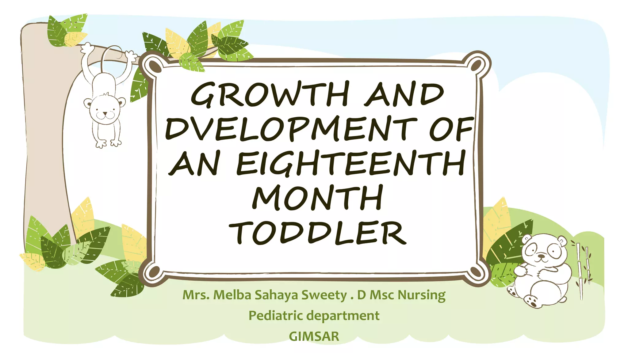 Growth and development of 18 month toddler | PPT