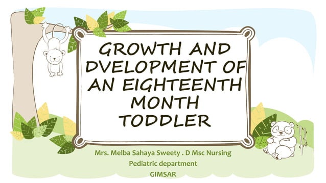 Growth and development of 18 month toddler | PPT