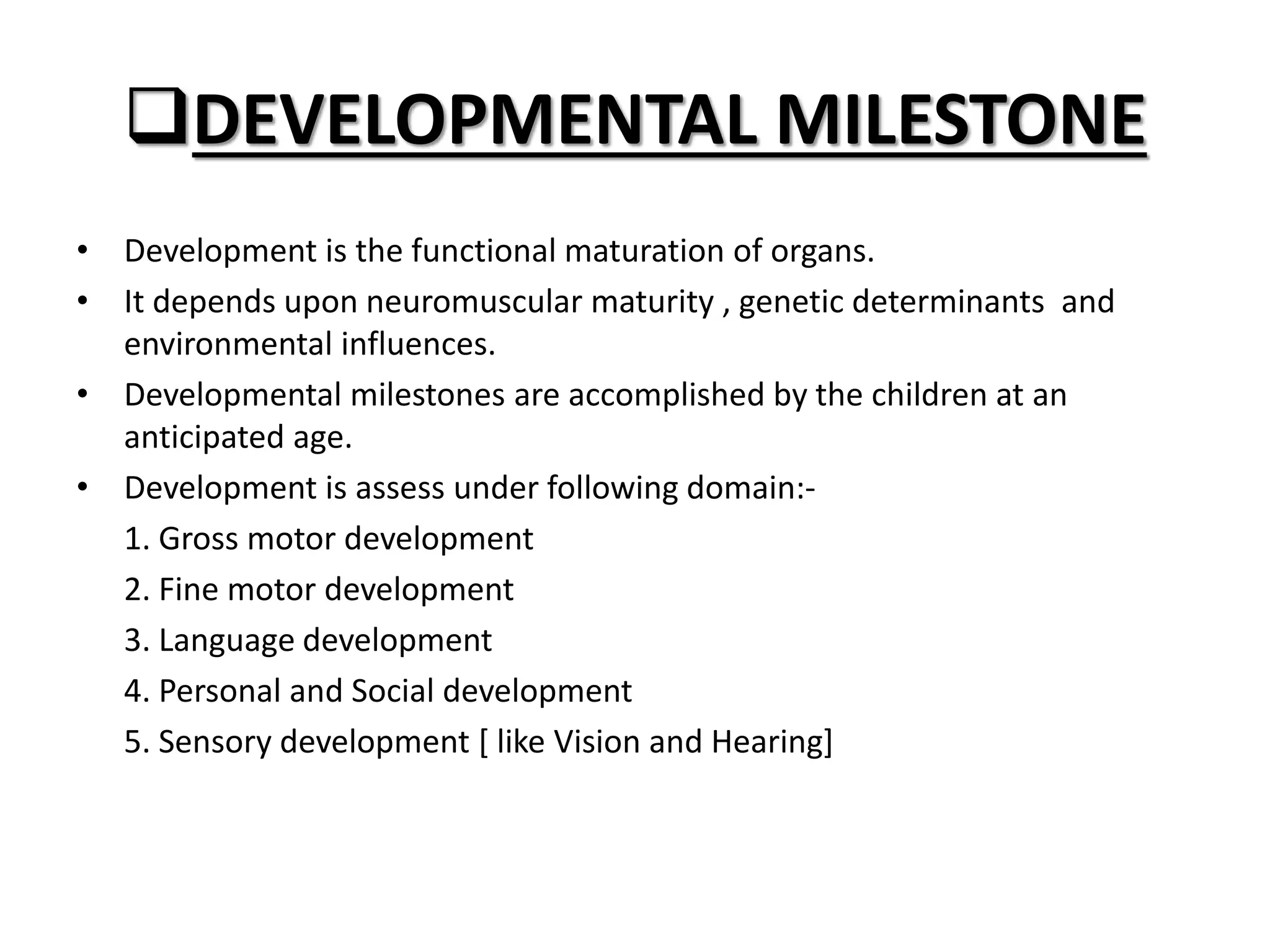 Growth and development in child | PPTX