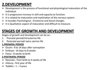 Growth and development in child | PPTX
