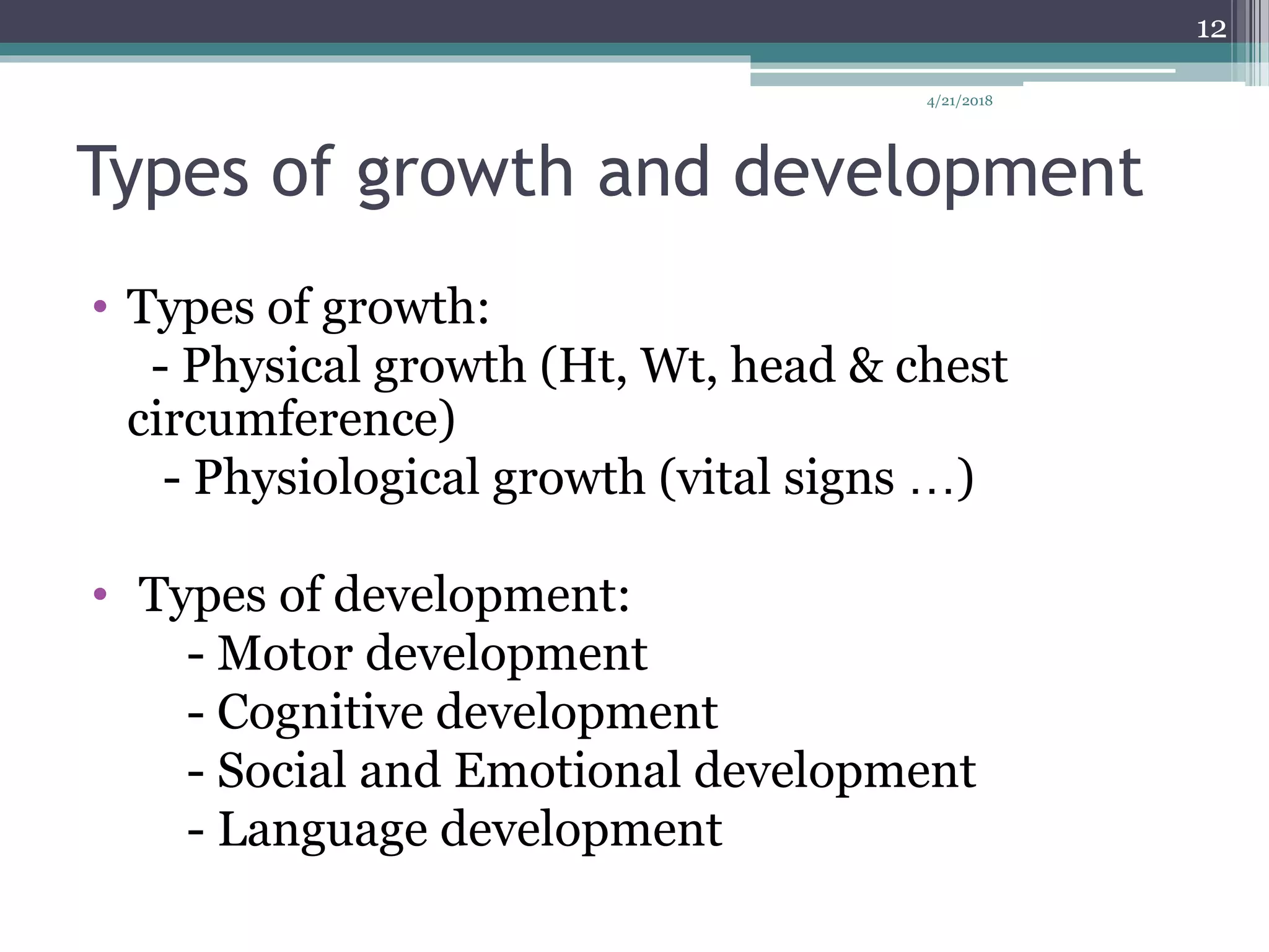 Growth and development assessment in children | PPTX