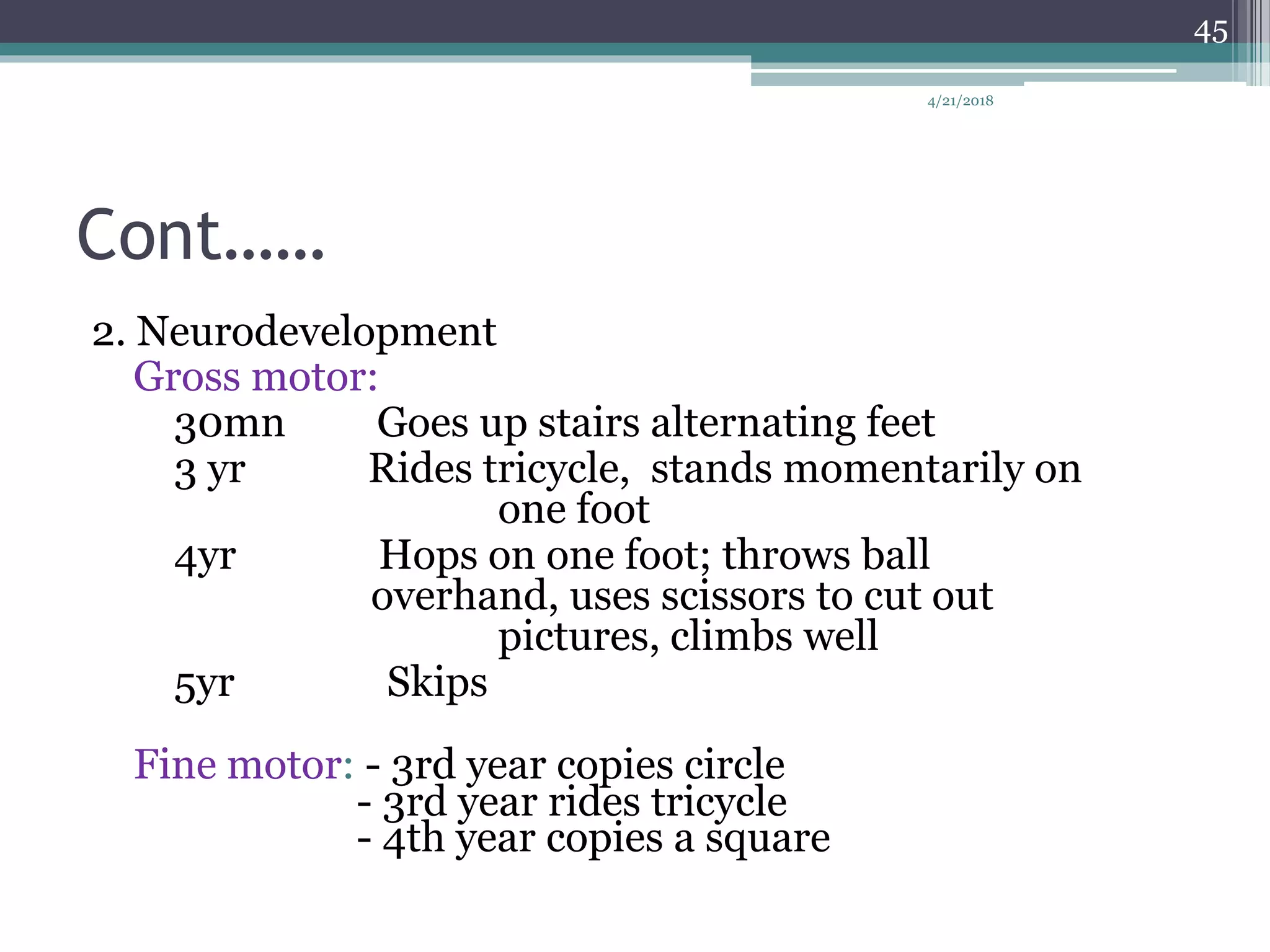 Growth and development assessment in children | PPTX