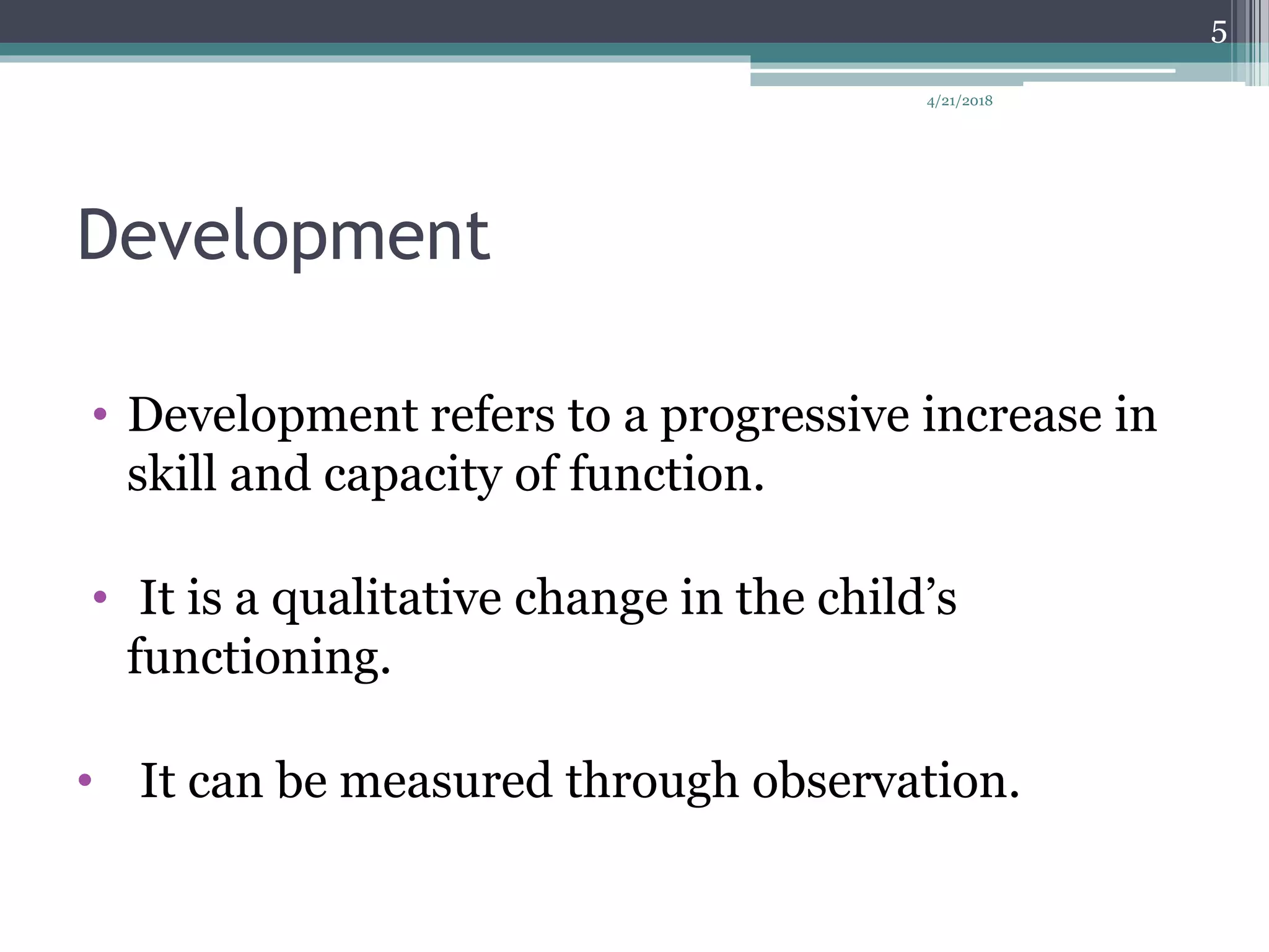 Growth and development assessment in children | PPTX